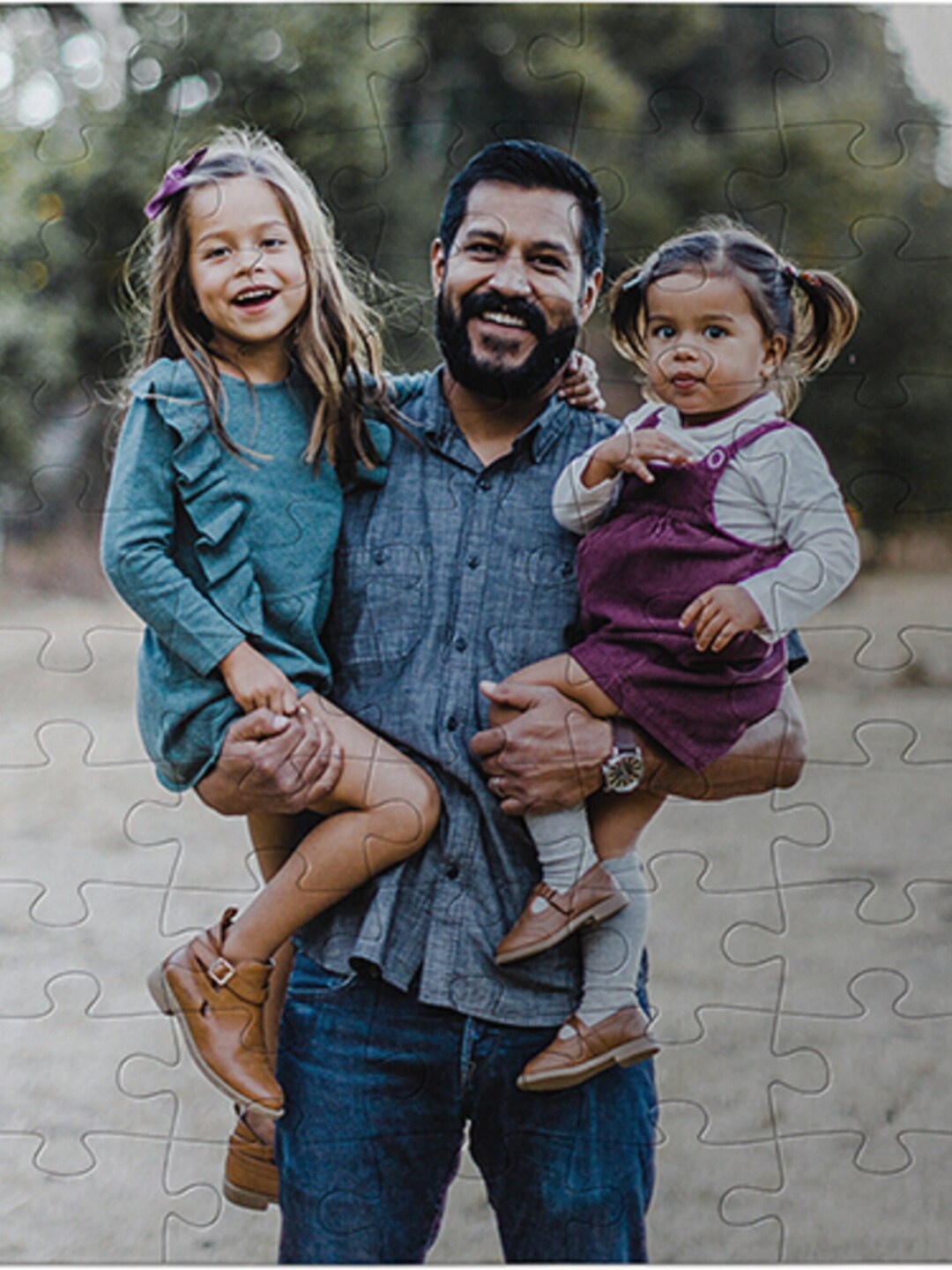 Personalized Photo Puzzle - Custom Jigsaw Puzzle, Family Gift, Father's ...