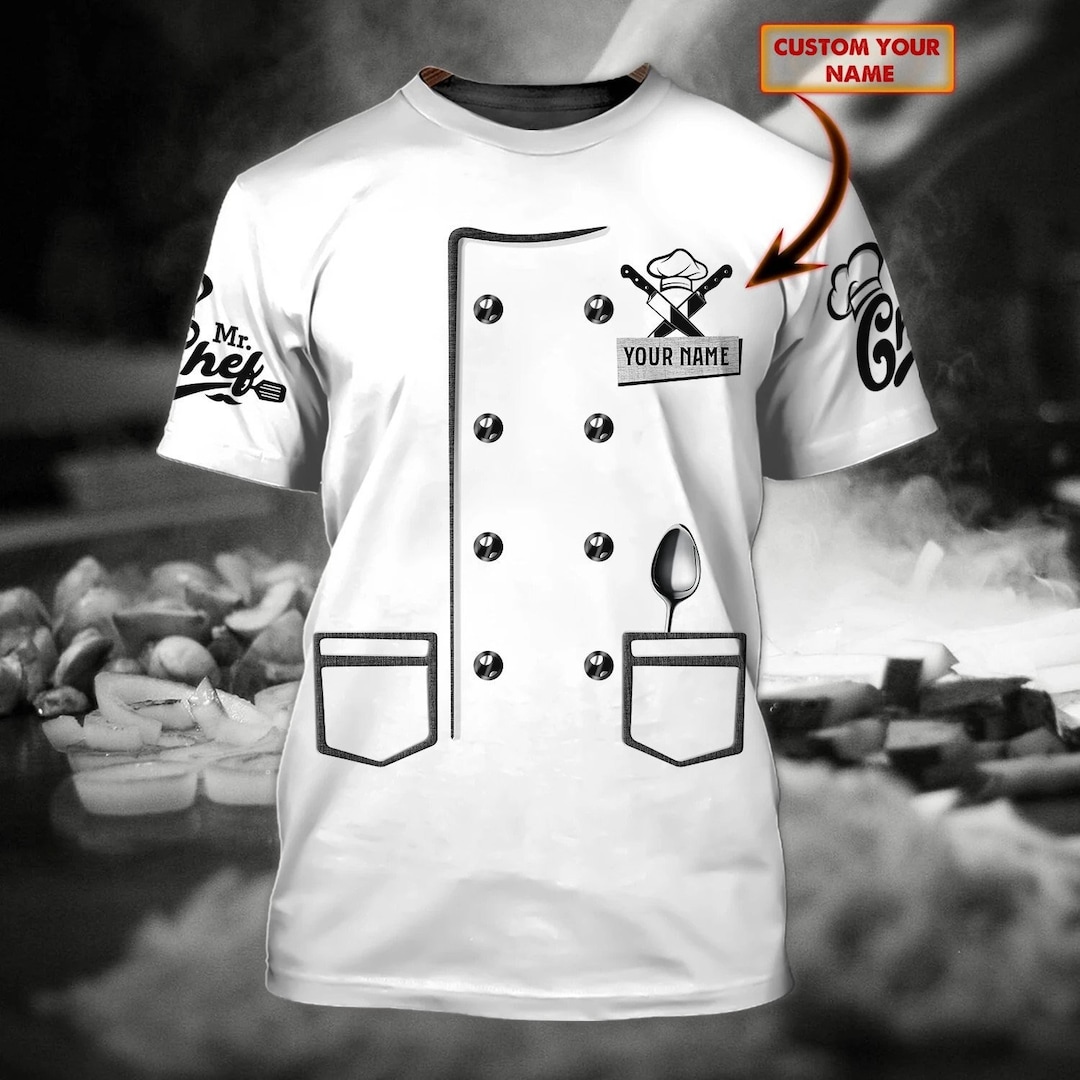 Custom Chef Shirt New Cloth Winter Thick T-shirt 3d Printed New Shirt ...