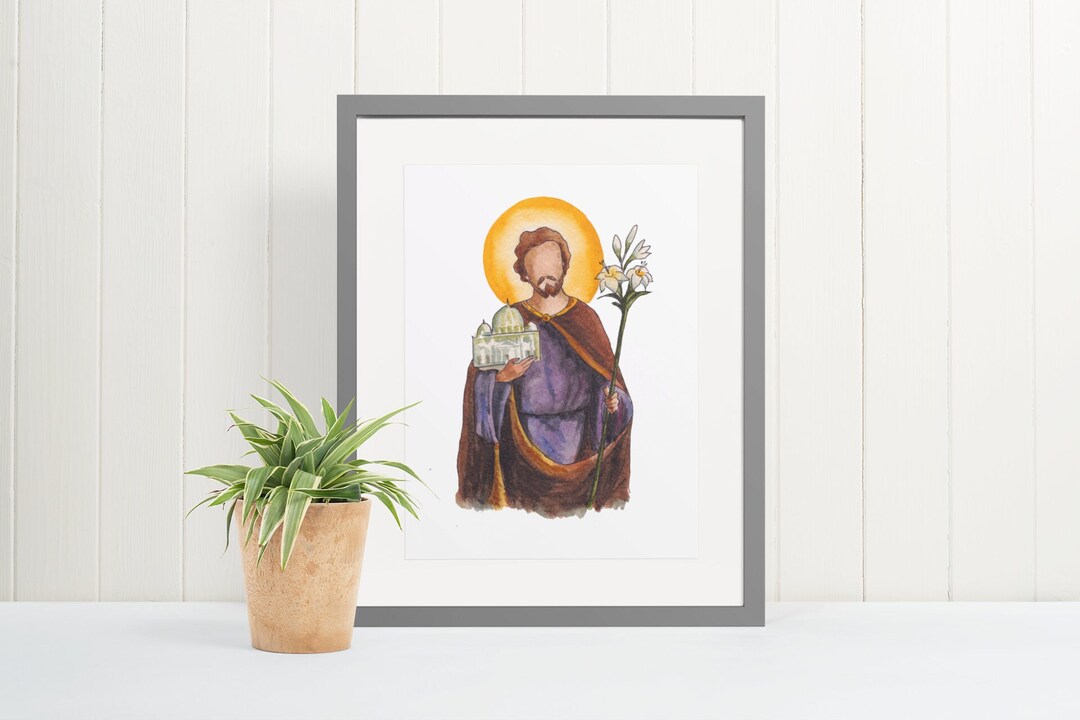 DIGITAL DOWNLOAD, Saint Joseph, Catholic Saints, Catholic Printable ...