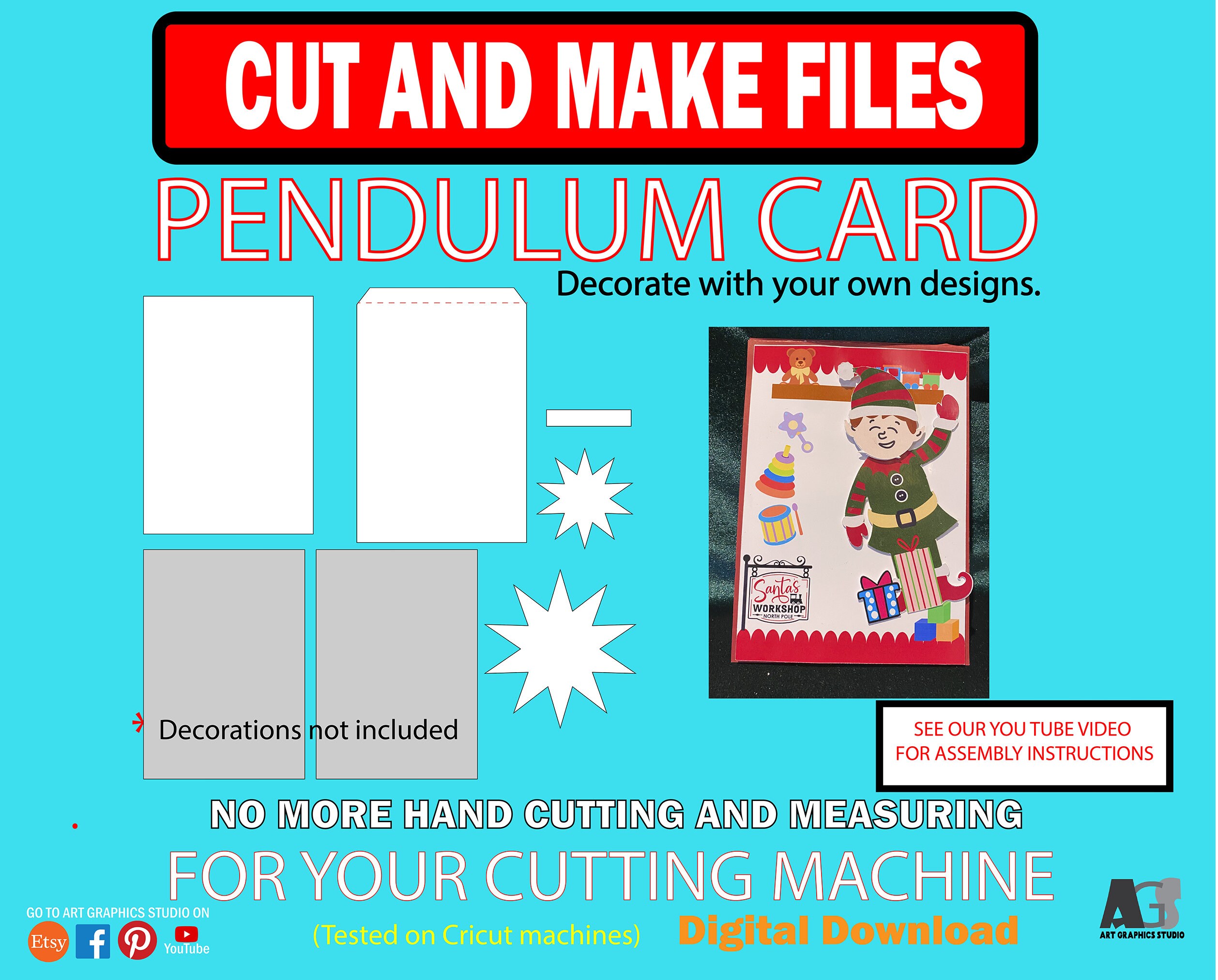 Pendulum (swing Card) SVG File for You to Make on Your Cutting Machine ...