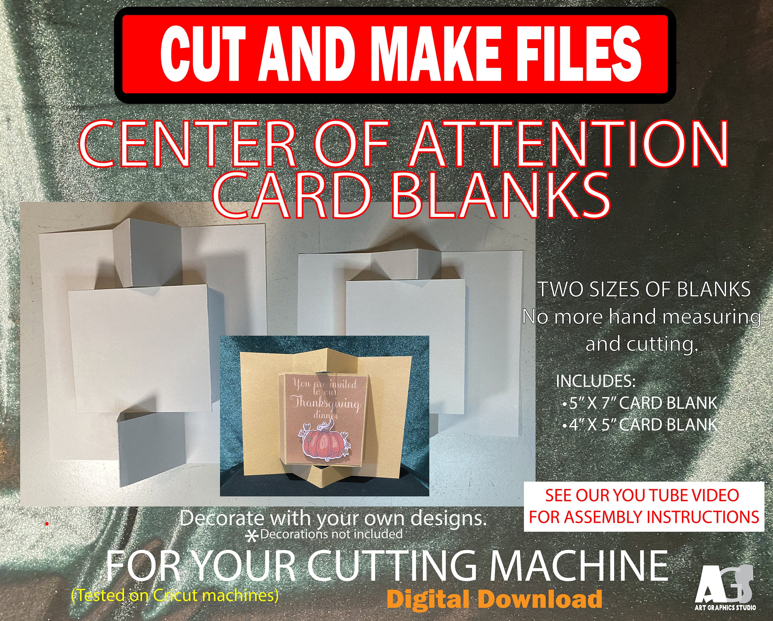 Center of Attention Fun Fold Card - Etsy