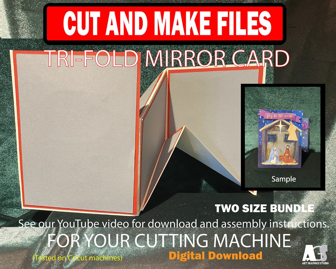 Tri-fold Mirror Card for All Occasions - Etsy