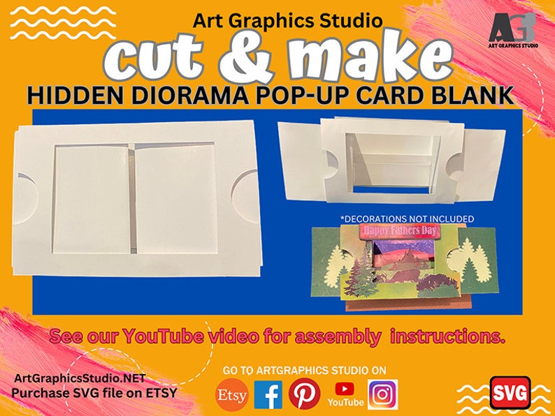 Hidden Diorama Card Blank - Etsy