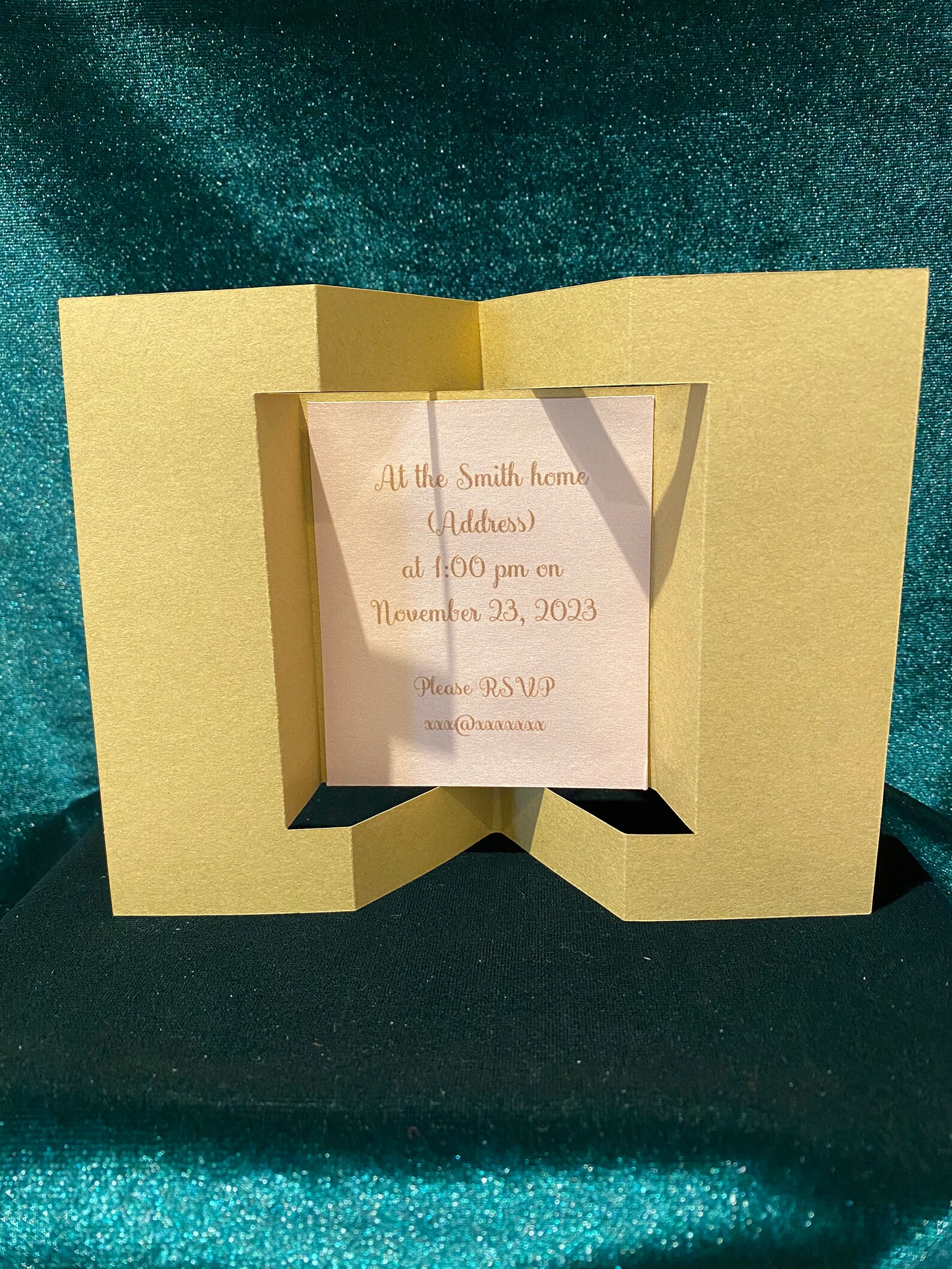 Center of Attention Fun Fold Card - Etsy