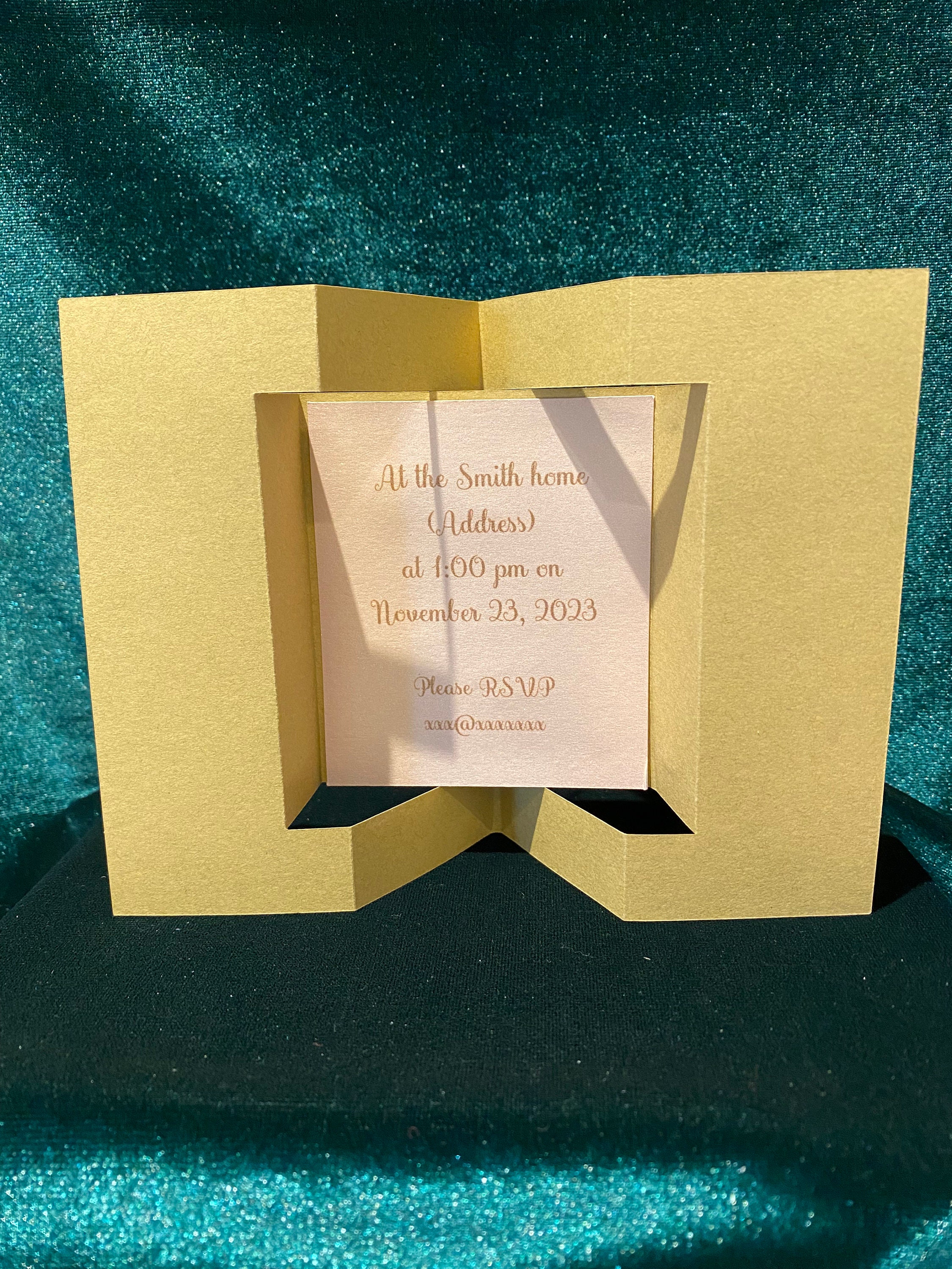 Center of Attention Fun Fold Card - Etsy