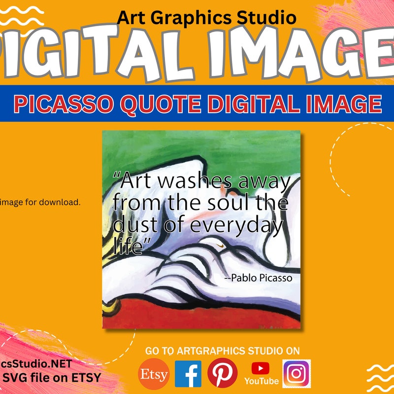 Picasso Quote - Etsy