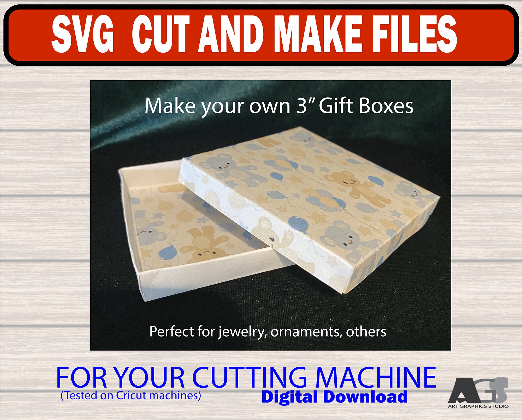 SVG Cut & Make SVG File. Make Your Own Small Gift Boxes Using Your ...