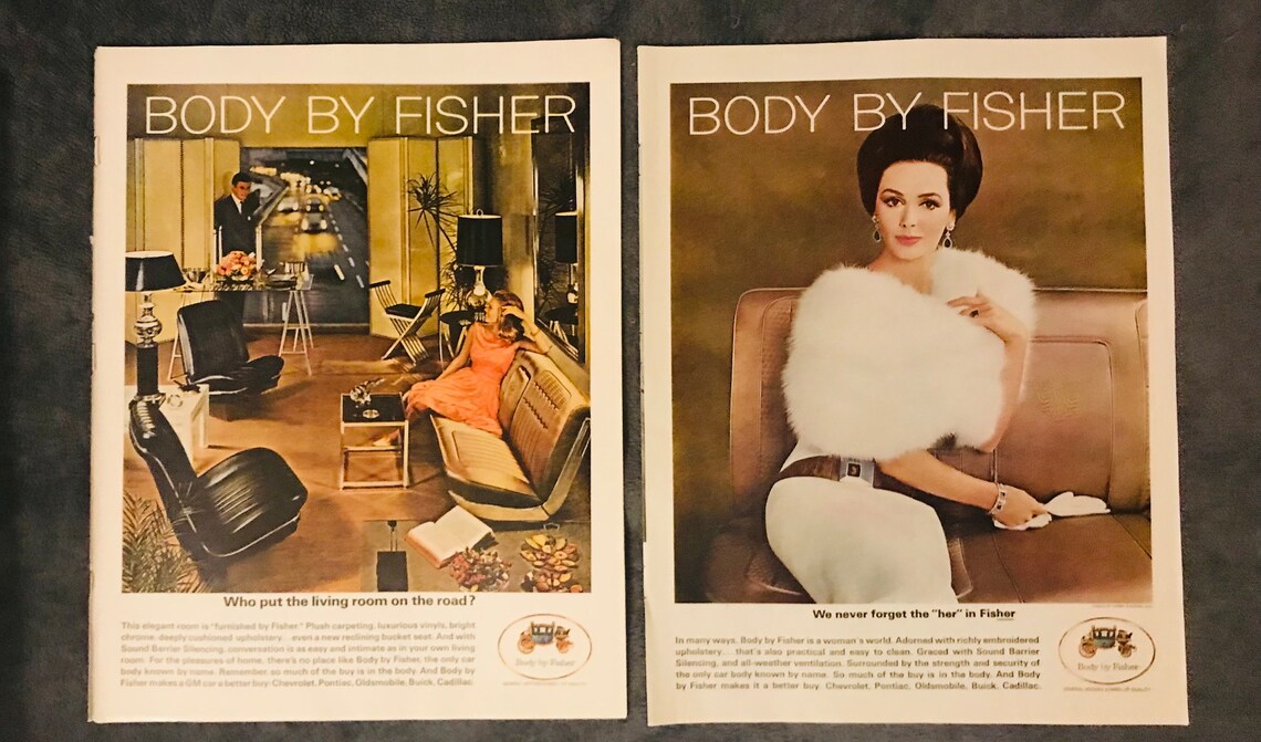 Body by Fisher Prints Set of 2-vintage Ads - Etsy