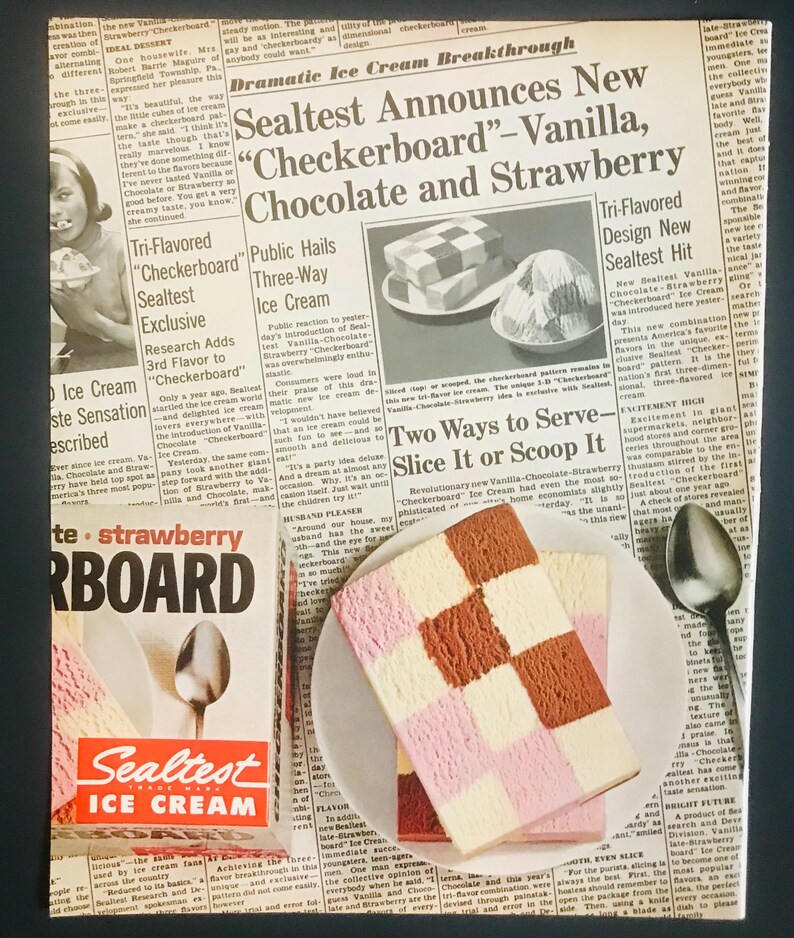 1965 Sealtest Ice-cream Advertisement Small Poster VTG Print - Etsy