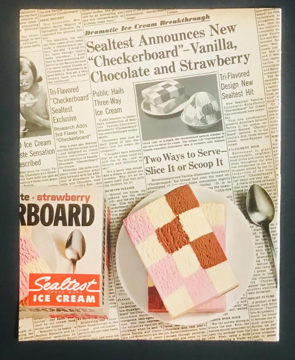 1965 Sealtest Ice-cream Advertisement Small Poster VTG Print - Etsy