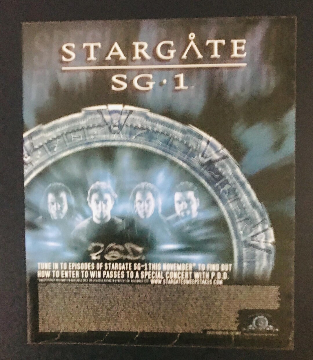 2001 Stargate SG-1 Small Poster VTG Print - Etsy