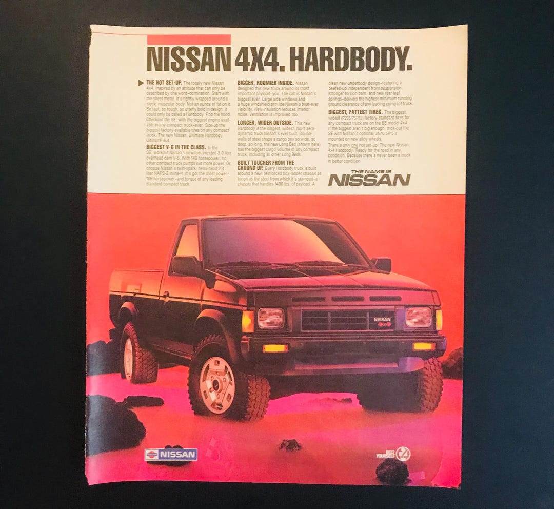 1986 Nissan 4x4 Hardbody Small Poster - Etsy