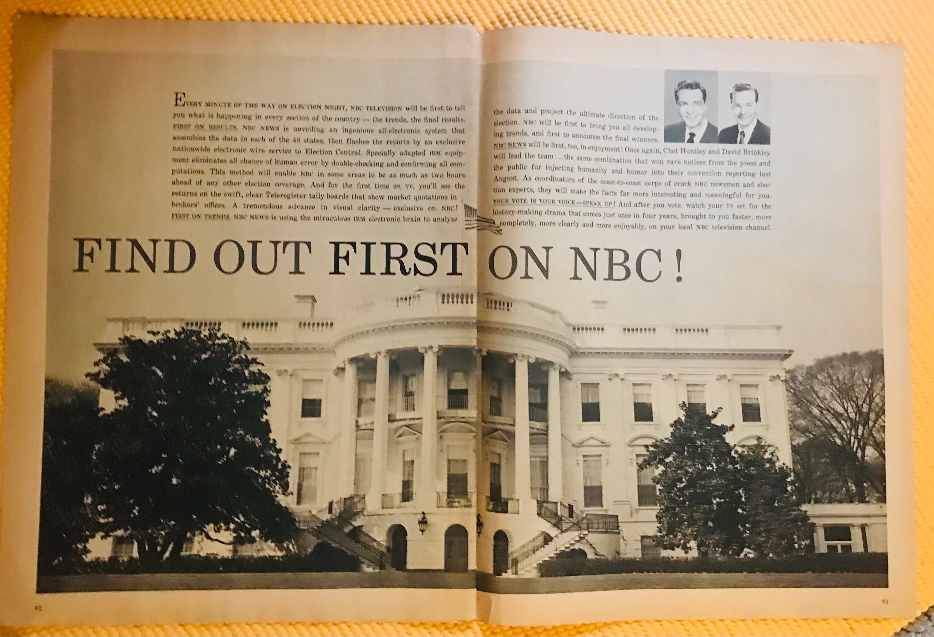 NBC 1957 Print Advertisement Vintage Ad 'find Out First on NBC - Etsy