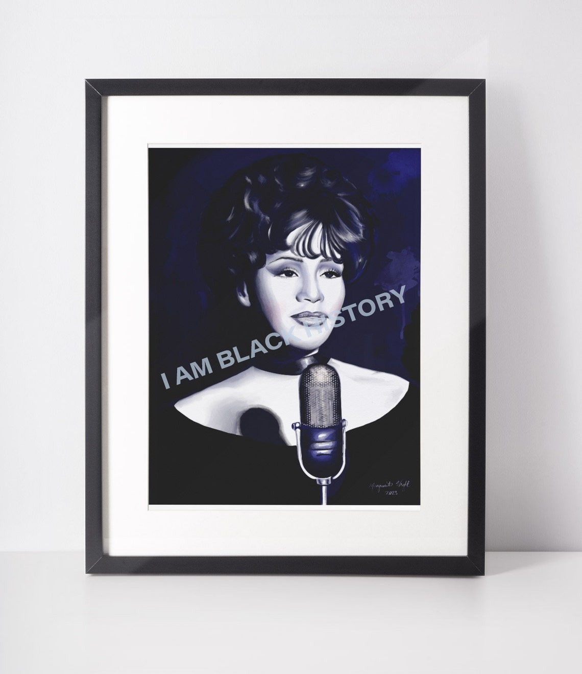 Whitney Houston Digital Portrait - Etsy