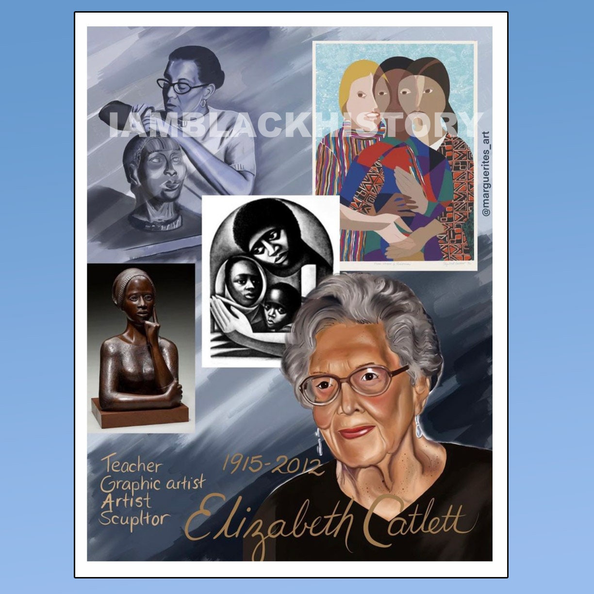 Elizabeth Catlett Artist and Sculptor - Etsy