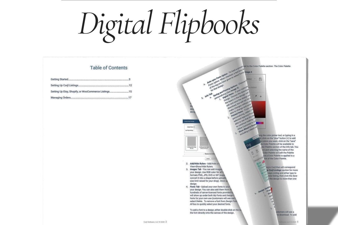 Digital Flipbook Interactive PDF Invitation Ebooks Flashcards - Etsy