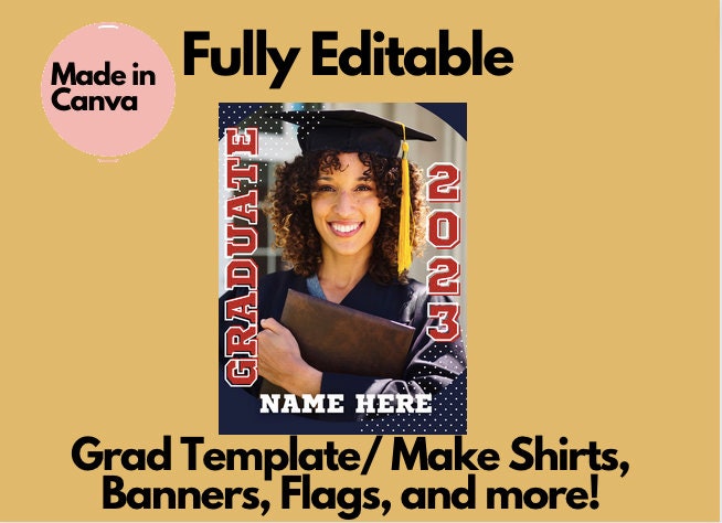 Editable Graduation Template Instant Download | Graduation Template ...