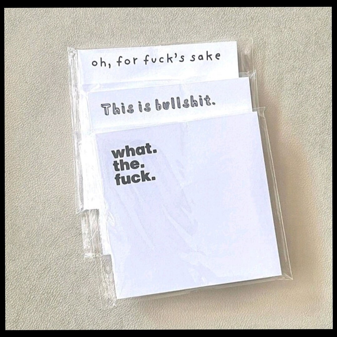 3 Inappropriate Humourous Sticky Notes Memo Pads Adult Humor - Etsy