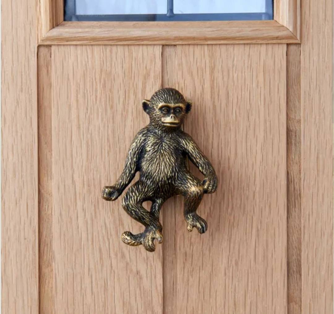 Quirky and Modern Monkey Door Knocker - Etsy