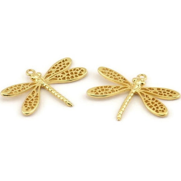 Dragonfly Charms - Etsy