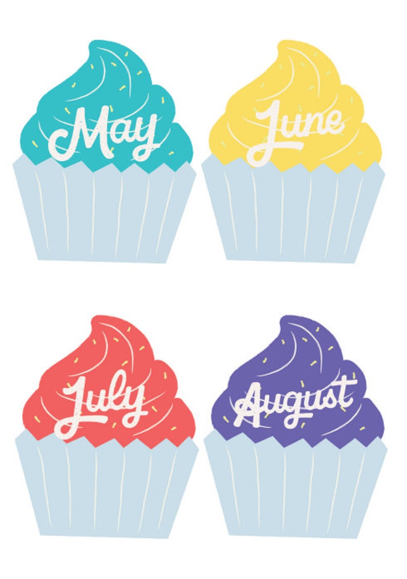 Cupcake Birthday Wall - Etsy