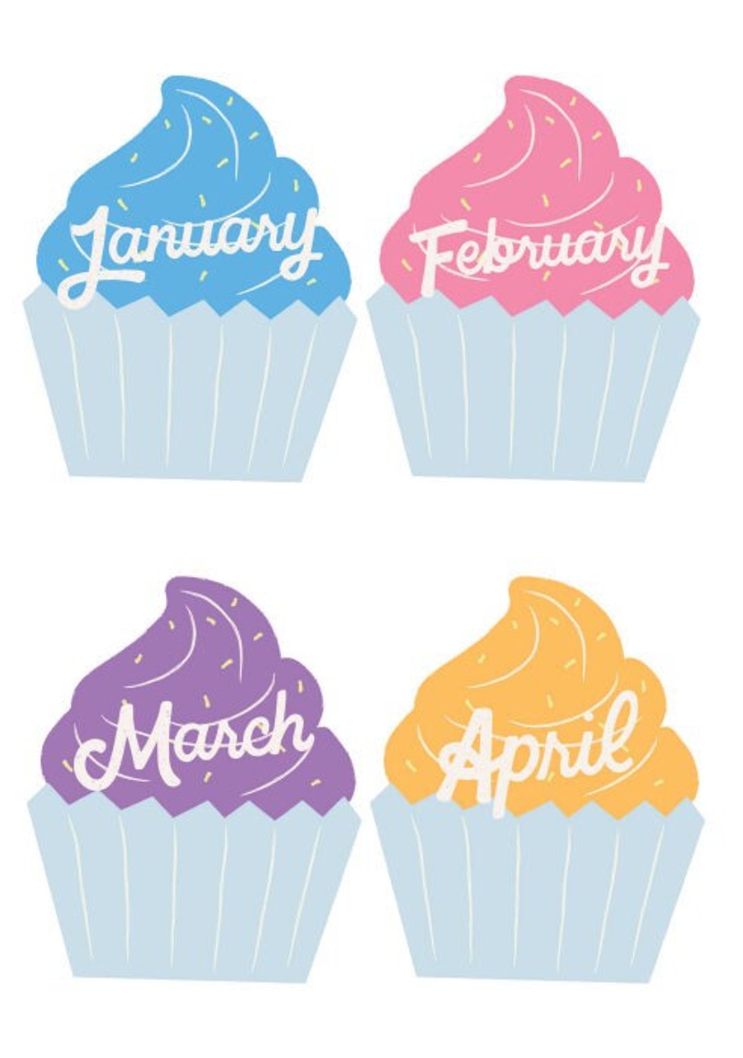 Cupcake Birthday Wall - Etsy