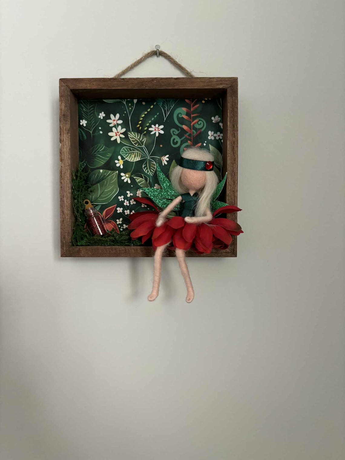 Fairy in a Shadow Box, Whimsical Forest Scene, Fairy Decor - Etsy