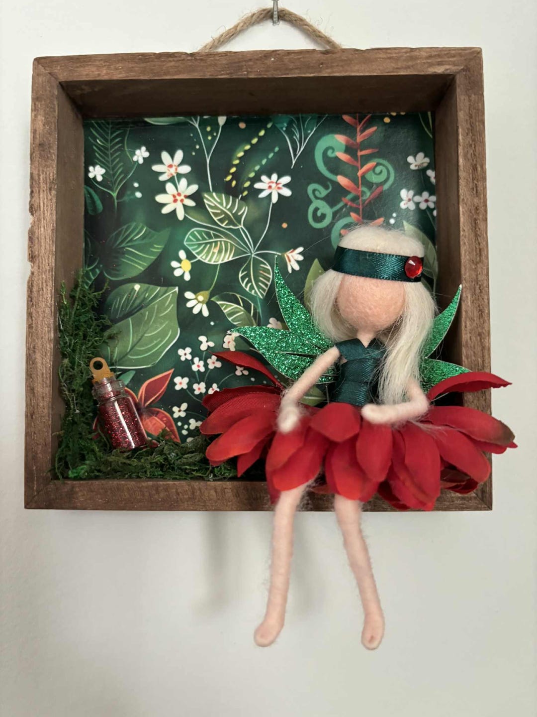 Fairy in a Shadow Box, Whimsical Forest Scene, Fairy Decor - Etsy