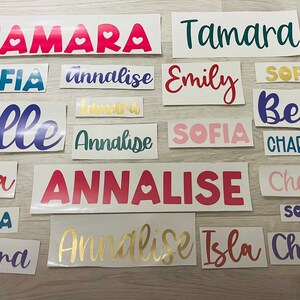 Personalised Vinyl Labels, Label Organisation, Any Name or Wording ...