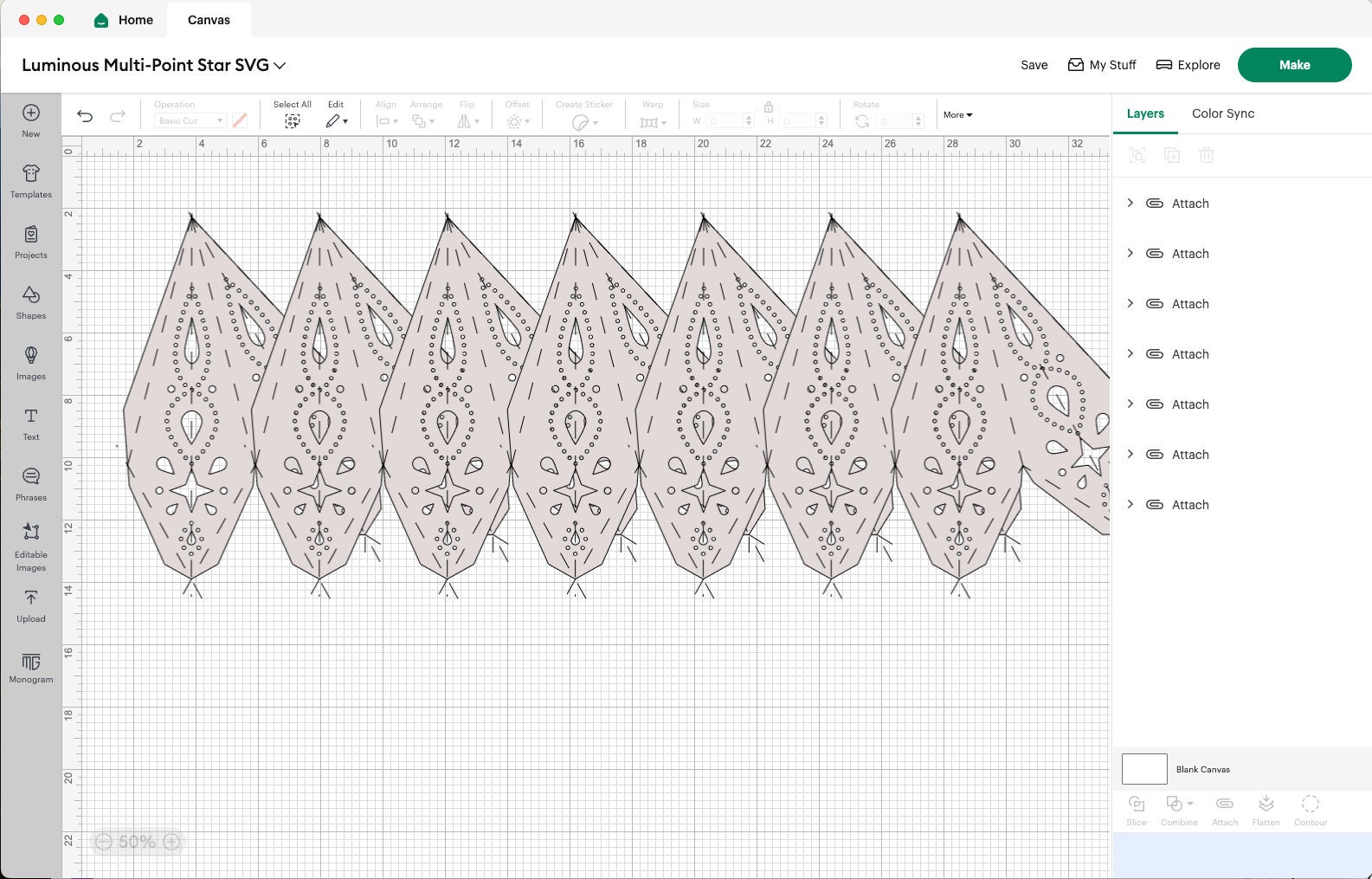 Luminous 3D Multi-point Star SVG Template - Etsy