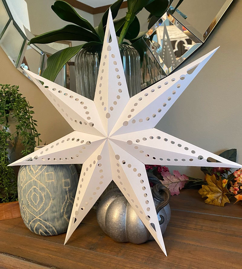 3D 7-point Star SVG - Etsy
