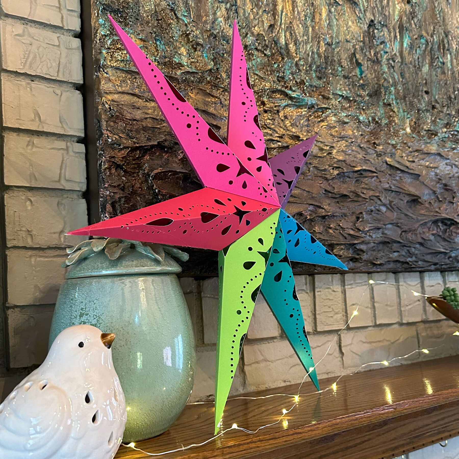 Luminous 3D Multi-point Star SVG Template - Etsy