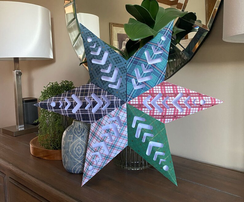 3D 6-point Star SVG - Etsy