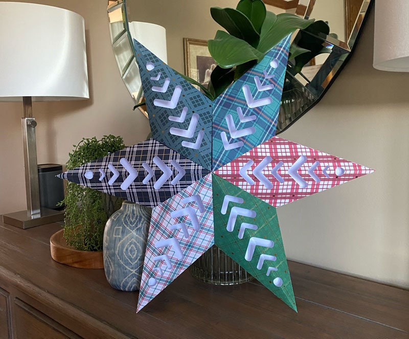 3D 6-point Star SVG - Etsy