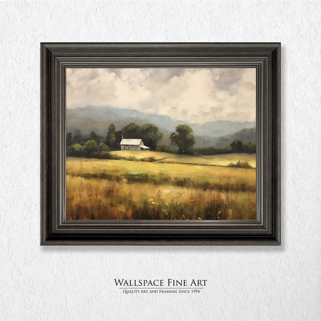 Country Barn Landscape PRINTABLE Wall Art Décor Downloadable Digital ...