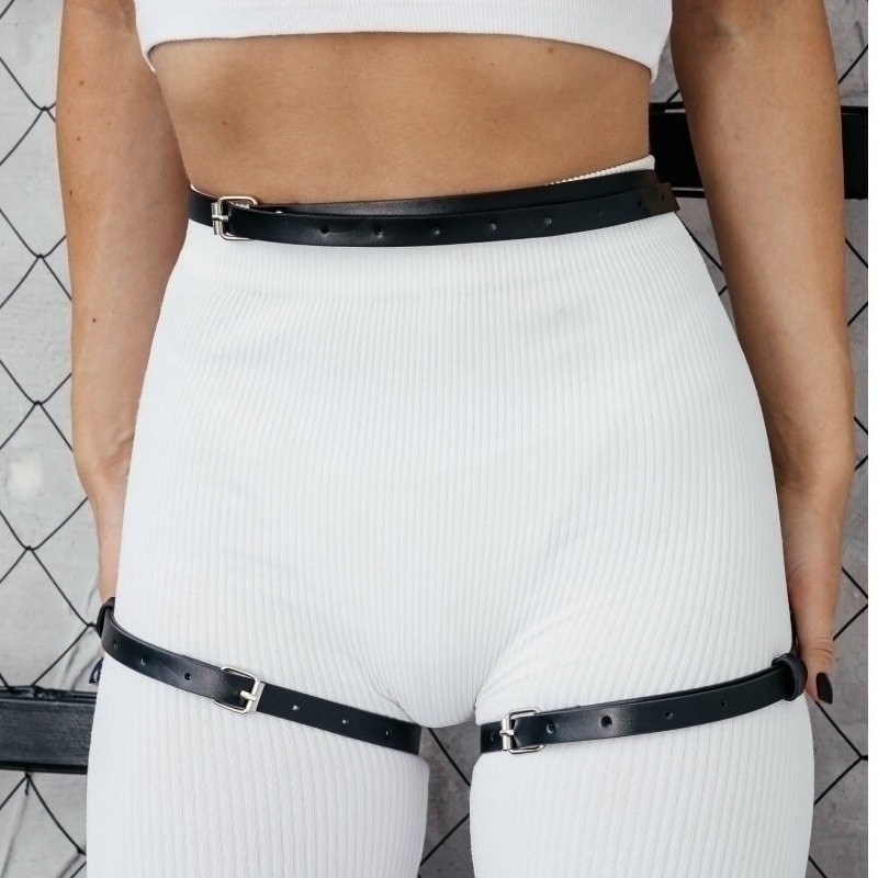 Booty Harness Lingerie Garter Belt Harness Leg Harness - Etsy