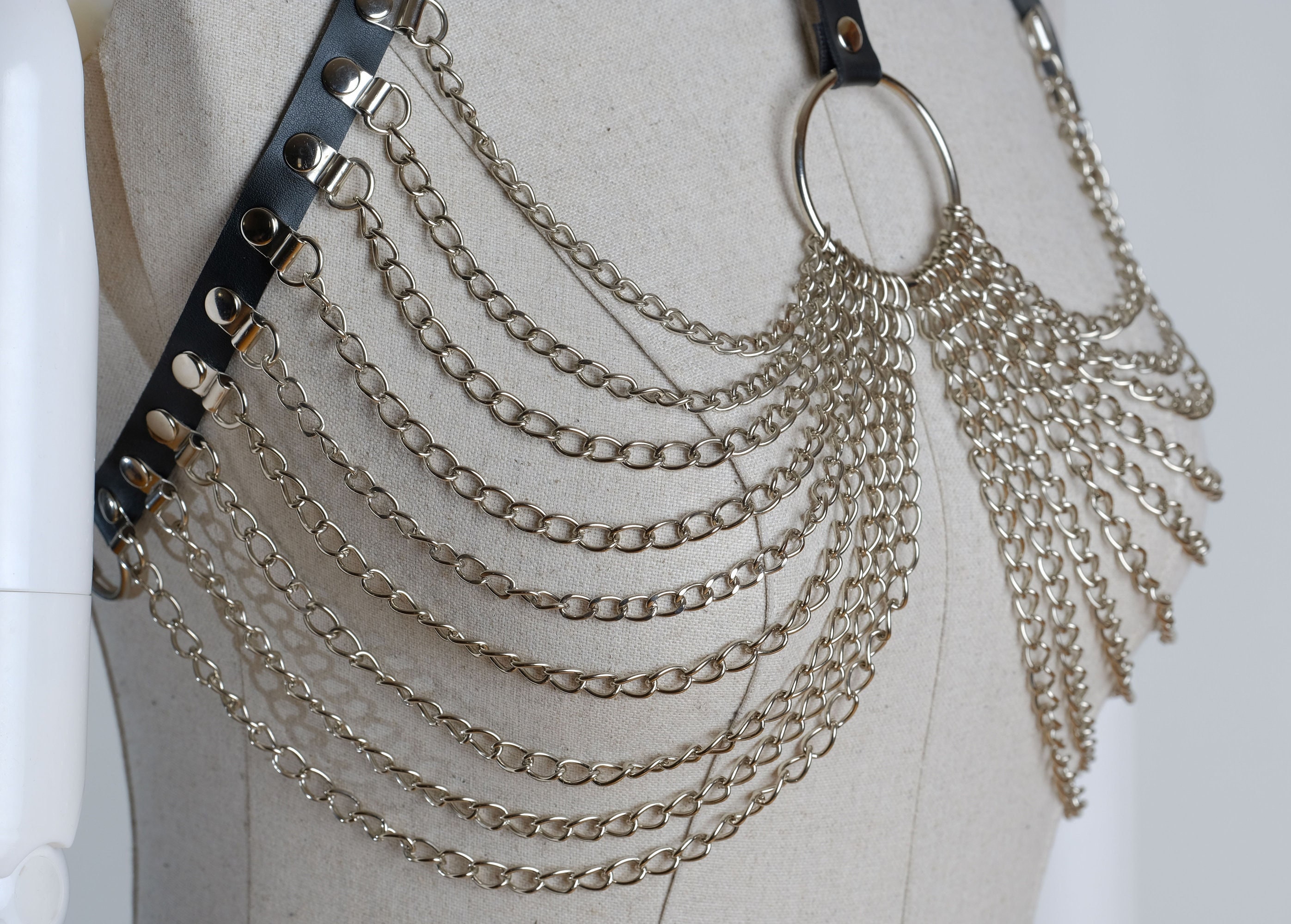 Chain Lingerie Chain Harness Lingerie Chain Harness Bra - Etsy