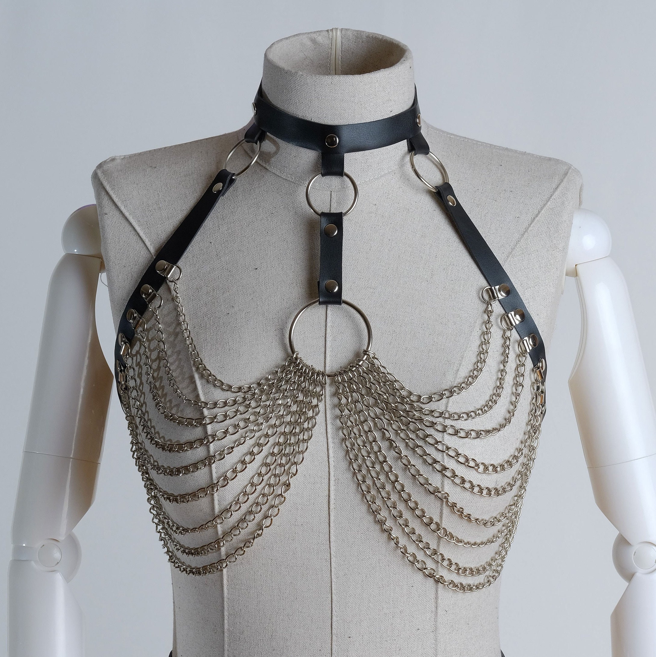 Chain Lingerie Chain Harness Lingerie Chain Harness Bra - Etsy