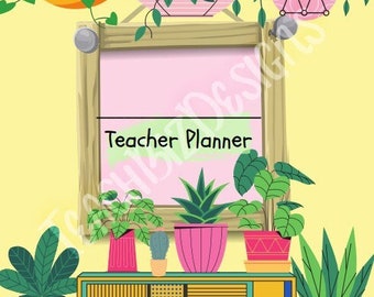 Digital TEACHER PLANNER Chalkboard Design - Etsy