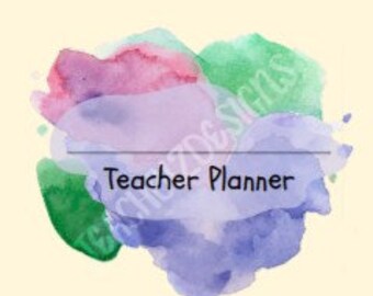 Digital TEACHER PLANNER Chalkboard Design - Etsy