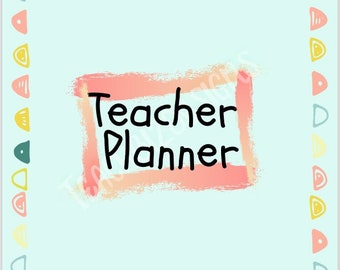 Digital TEACHER PLANNER Chalkboard Design - Etsy