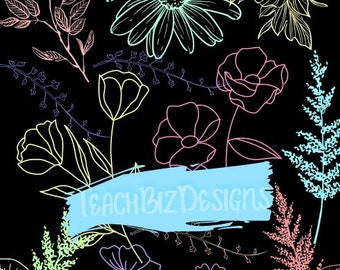 Digital TEACHER PLANNER Chalkboard Design - Etsy