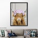 Highland Cow in a Shower Cap Print, Cow Bathing, Funny Bathroom Print ...