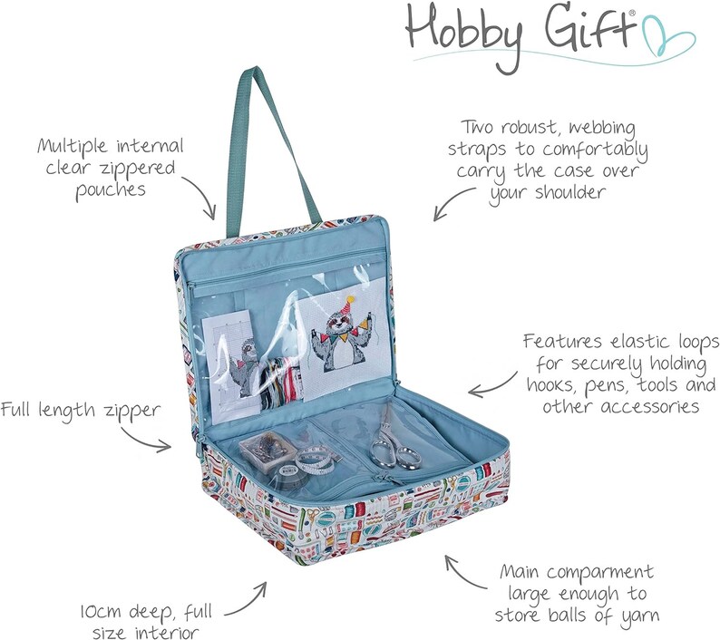 Hobby Gift Project Craft All in One Bag-yarn Storage Cotton , Sewing ...