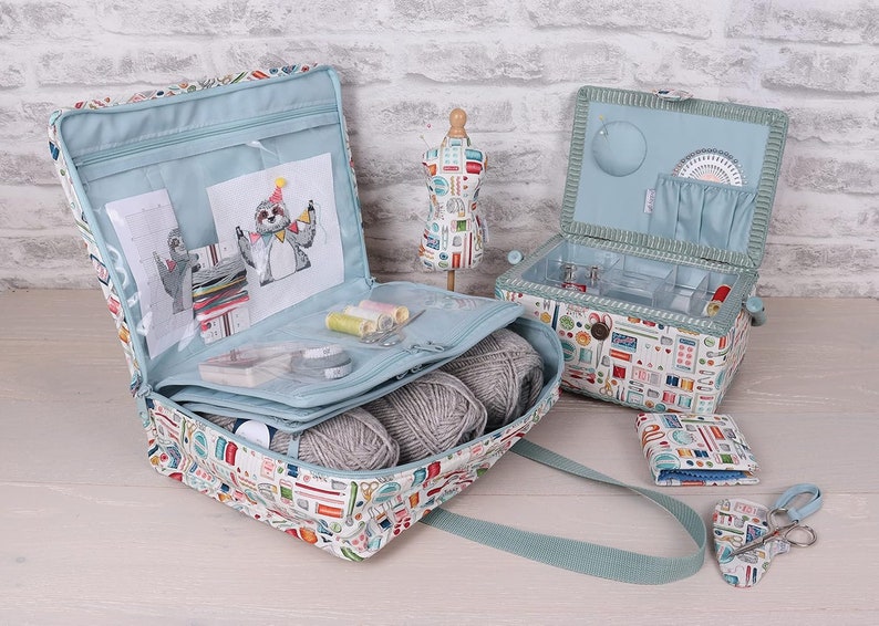 Hobby Gift Project Craft All in One Bag-yarn Storage Cotton , Sewing ...