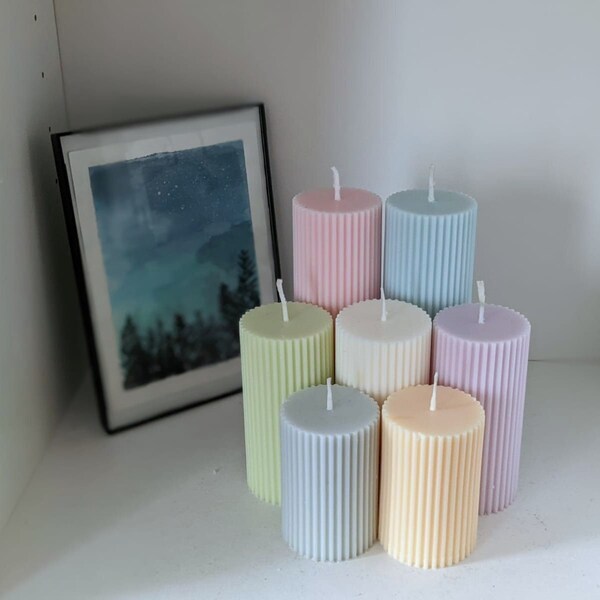Colorful Candles - Etsy