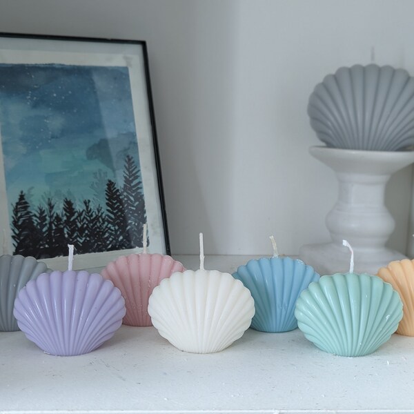 Seashell Candle - Etsy