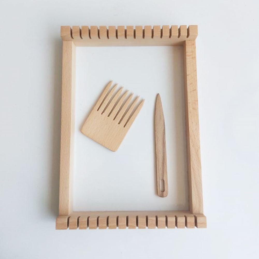 Wooden Weaving Loom Small Mini - Etsy