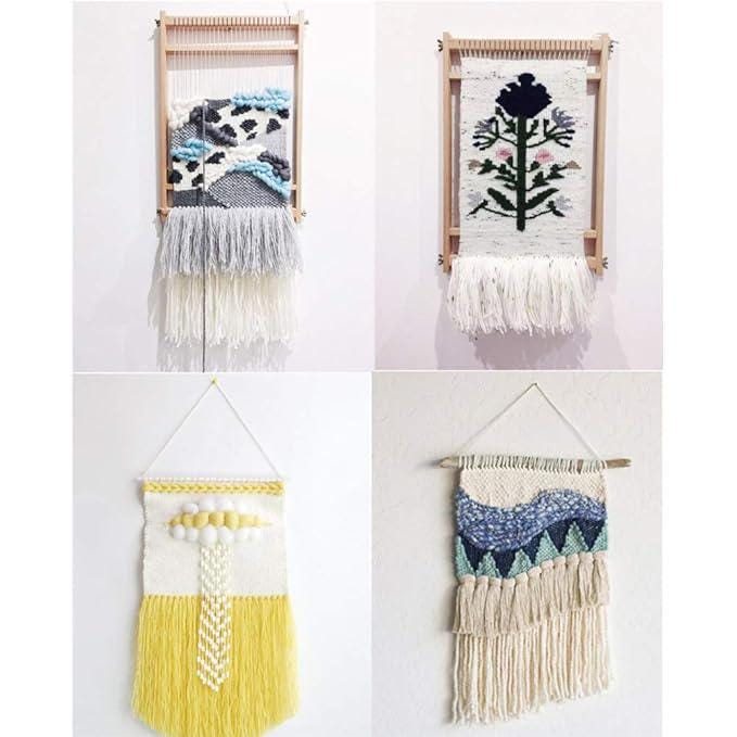 Handmade Wooden Weaving Loom Kit - Customizable DIY Craft Gift, Peg ...