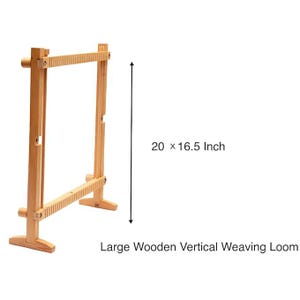 Wooden Weaving Loom Kit, Also Known as Tapestry Weave Loom Lap Heddle ...